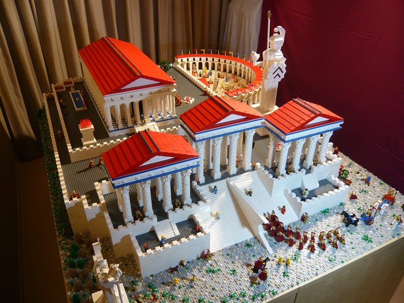 Lego brick temples | Baring the Aegis